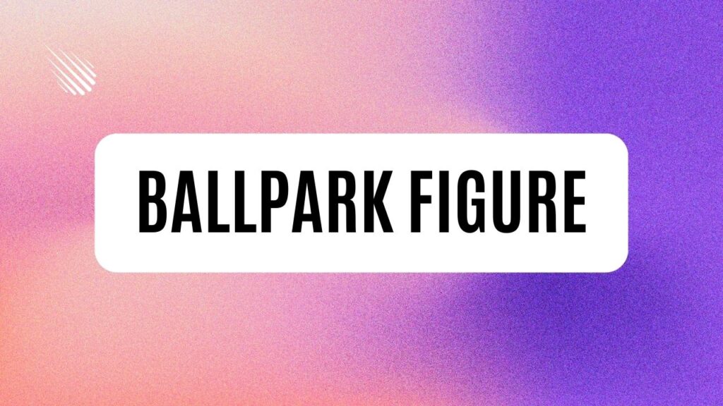Ballpark Figure - Finance Reference