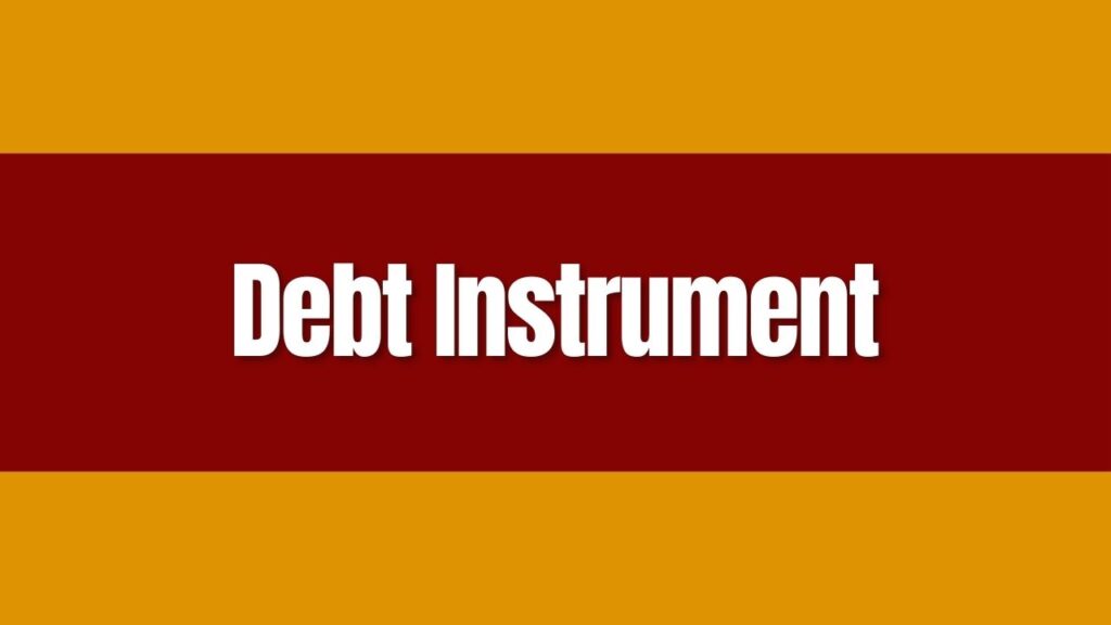Debt Instrument - Finance Reference