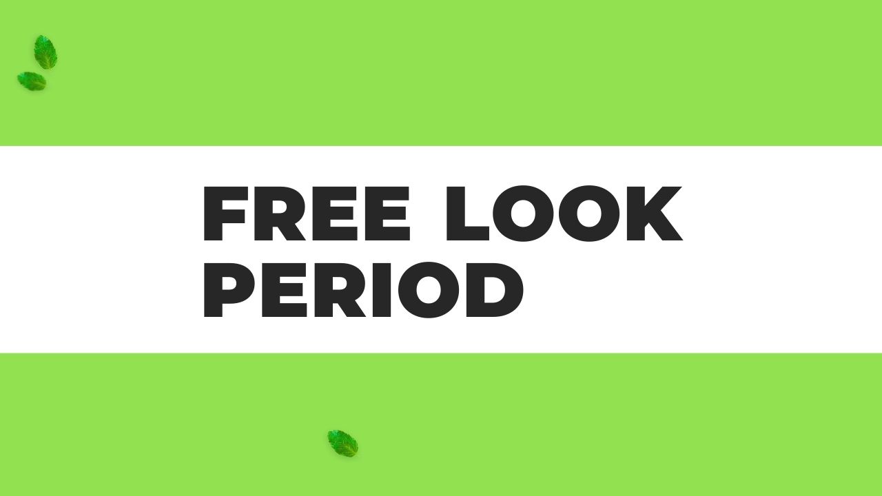 Free Look Period - Finance Reference