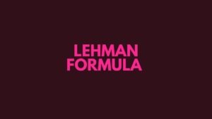 Lehman Formula - Finance Reference