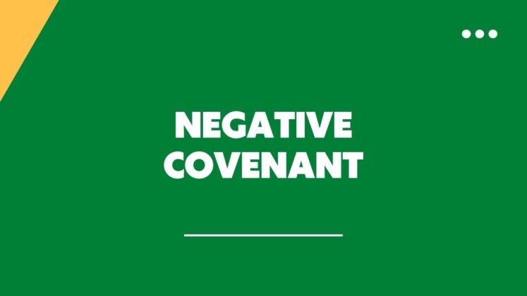 Negative Covenant - Finance Reference
