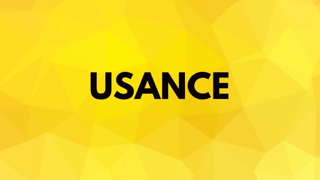 Usance - Finance Reference