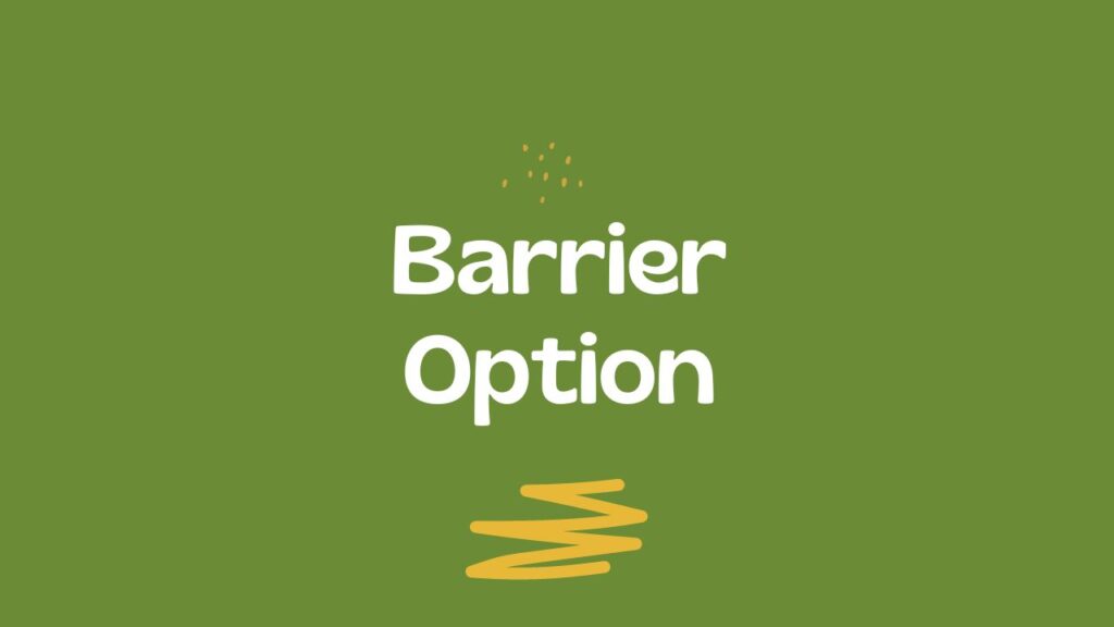 Barrier Option - Finance Reference